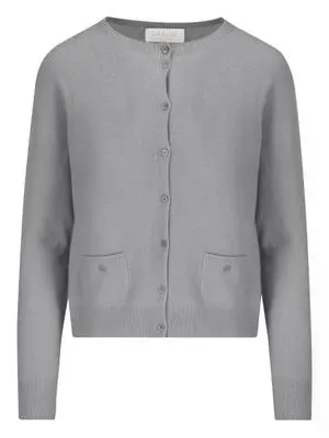 VANISÈ Cashmere Cardigan With Patch Pockets