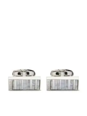 Paul Smith Logo-engraved Cufflinks - Silver