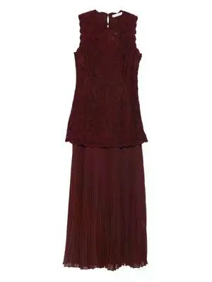 Ulla Johnson Macramé Pleated Dress