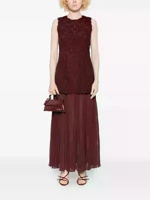 Ulla Johnson Macramé Pleated Dress
