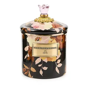 MACKENZIE-CHILDS Wild Rose Brown Small Canister - No Color