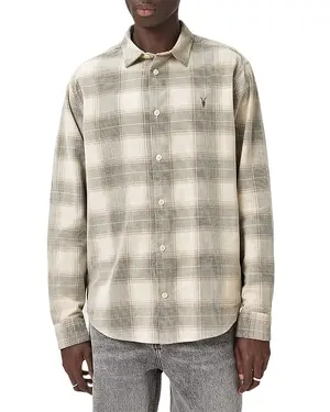 ALLSAINTS Yuki Relaxed Fit Long Sleeve Shirt
