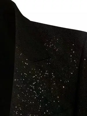 TOM FORD Sequin-embellished Single-breasted Blazer - Black