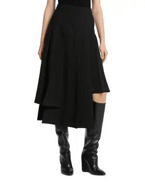 Michael Kors Asymmetrical Pleated Skirt