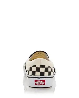 VANS Classic Slip-on Sneakers - Black White Checker