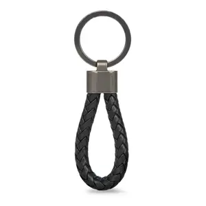 Porsche Design Braided Leather Key Ring - Black