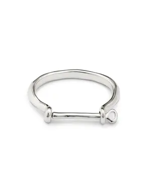UNODE50 Sterling -plated Bangle Bracelet - Silver