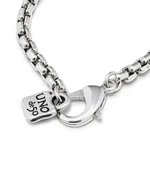 UNODE50 Sterling Plated Chain Bracelet With Padlock Charm