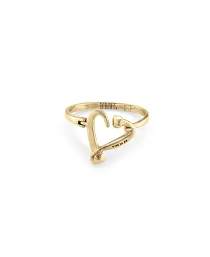UNODE50 Nailed Heart Spring Bracelet - Gold
