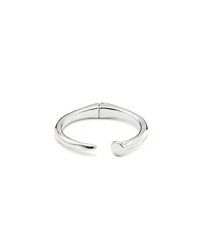 UNODE50 Bent Nail Bangle - Silver