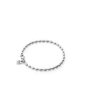 UNODE50 Sterling -plated Charm Bracelet With Oval Links