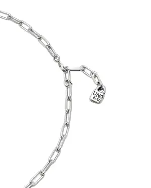 UNODE50 Sterling Plated Long Chain Necklace - Silver