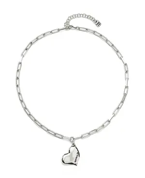 UNODE50 Heart Link Necklace - Silver