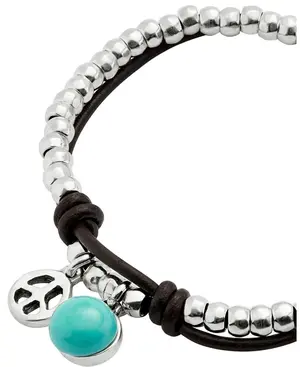 UNODE50 Turquoise Murano Bead Bracelet
