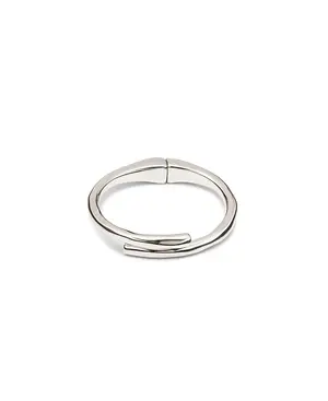 UNODE50 Sterling -plated Tubular Bangle Bracelet - Silver