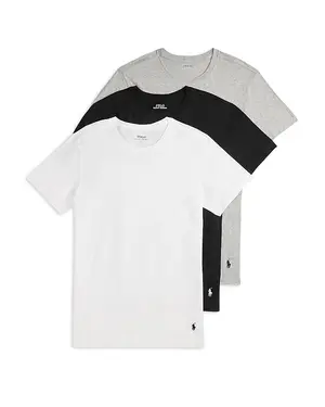 Polo Ralph Lauren Slim Fit Crewneck Undershirt, Pack Of 3 - Multi