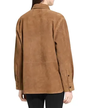 Theory Suede Shirt Jacket