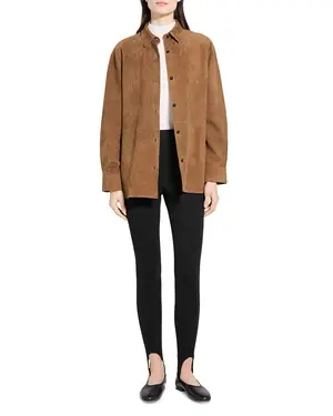 Theory Suede Shirt Jacket