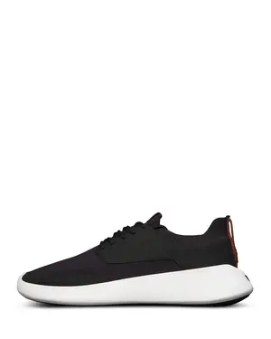 Wolf & Shepherd Toro Swiftknit Lace Up Sneakers - Black / White
