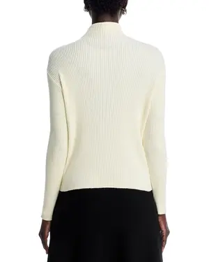 NANCY YANG Beaded Flower Sweater - White