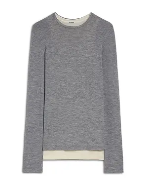 JIL SANDER Long Sleeve Layered Tee