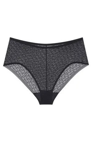 TRIUMPH Signature Sheer Brief Panties - Black