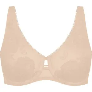 TRIUMPH Wild Rose Sensation Minimizer Bra - Nude Beige