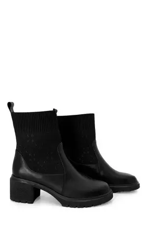 BLVCK Monogram Ankle Boots
