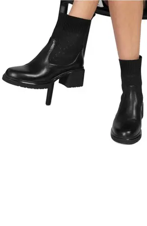 BLVCK Monogram Ankle Boots