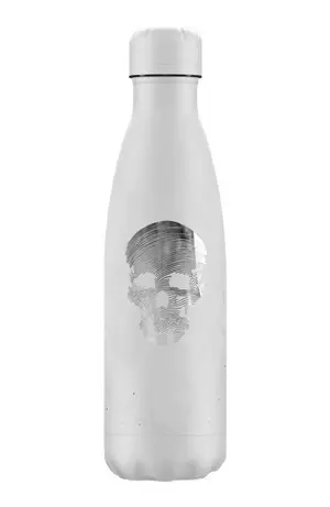 BLVCK Whte Skull Water Bottle