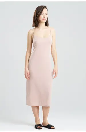 Natori Body Doubles Slip Dress - Cafe