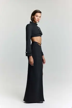 JENDUE Dreams Denim Maxi Skirt