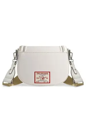 True Religion Logo Denim Saddle Bag