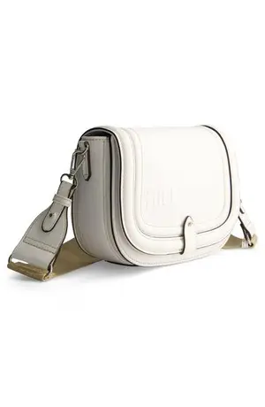 True Religion Logo Denim Saddle Bag