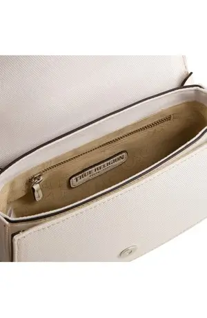 True Religion Logo Denim Saddle Bag