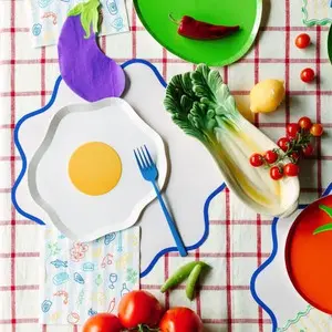 JOLLITY & CO Le Dinner Eggplant Guest Napkins