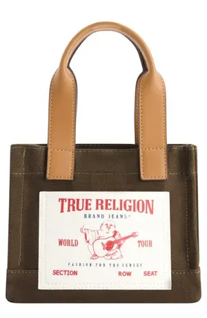 True Religion Mini Tote - Olive