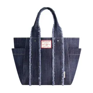 True Religion Frayed Handle Denim Tote