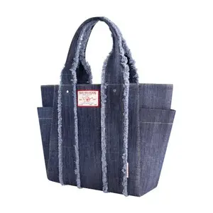 True Religion Frayed Handle Denim Tote