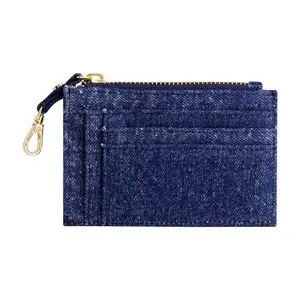 True Religion Denim Zip Card Case