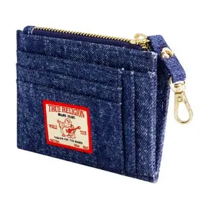 True Religion Denim Zip Card Case