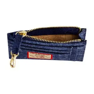 True Religion Denim Zip Card Case
