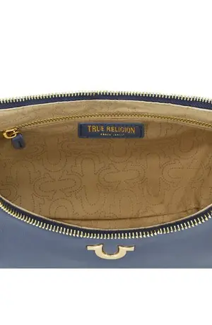 True Religion Zip Top Crescent Hobo Bag