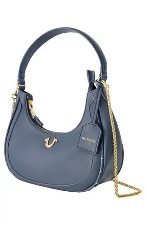 True Religion Zip Top Crescent Hobo Bag