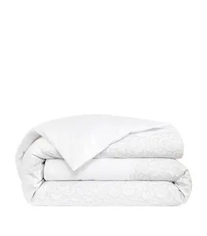 YVES DELORME Festons Super King Duvet Cover - White