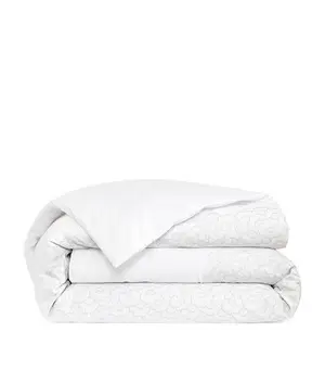 YVES DELORME Festons Duvet Cover - White