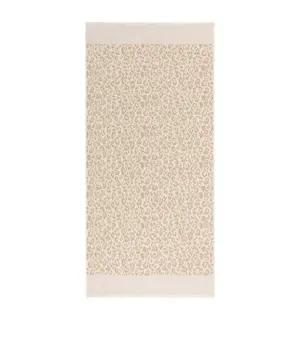 YVES DELORME Leopard Bath Towel - Ivory
