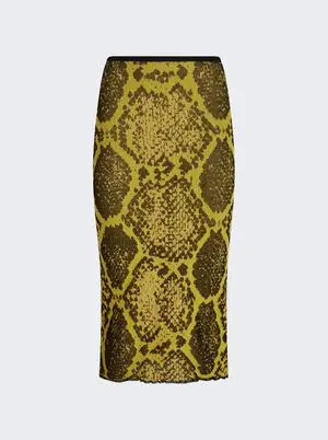 Attico Midi Skirt - Yellow