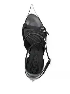 MUGLER 95mm Leather Sandals