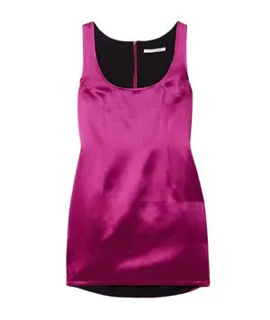 Maria Mcmanus Crepe De Chine Mini Dress - Purple